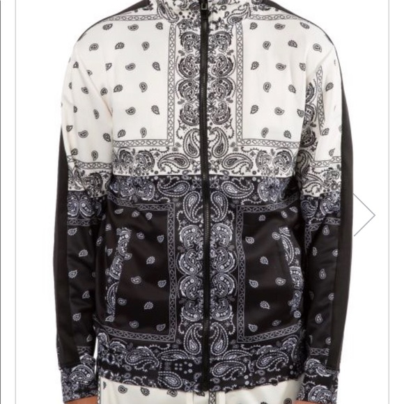 FBRK | Jackets & Coats | New Fbrk 2 Tone Paisley Track Jacket In Cream ...